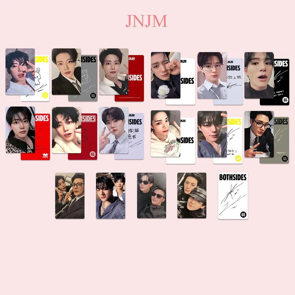 Двусторонние фотокарточки Jeno Jaemin Lomo для альбома BOTHSIDES 3Sets All
