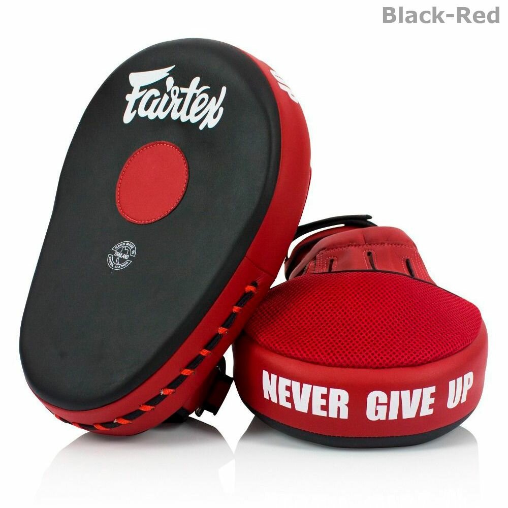 Лапы боксерские Fairtex FMV13 black red — фото 1