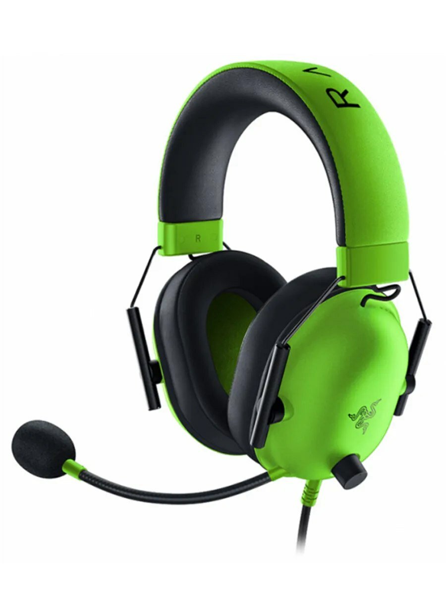 Игровые наушники Razer Blackshark V2 X, проводные, зеленый (RZ04-03240600-R3M1)