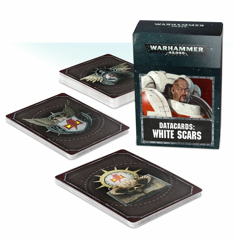 Датакарты White Scars для настольной игры Warhammer 40000 восьмой редакции - на английском языке