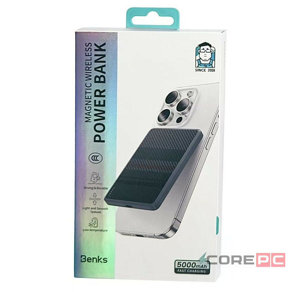 Повербанк внешний аккумулятор Powerbank Benks ArmorGo MP15 5000mAh черный