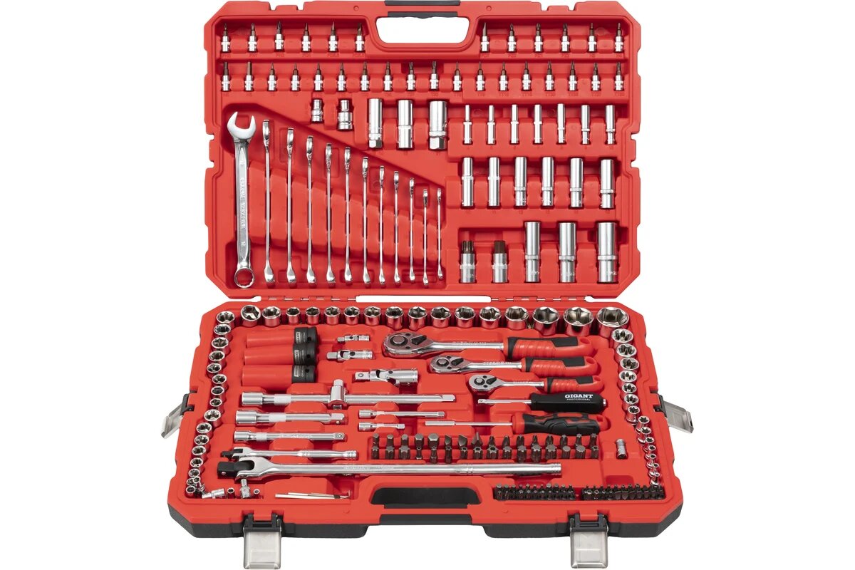 Gigant Professional Набор инструментов 1/2, 3/8 и 1/4 219 предметов, GPS 219