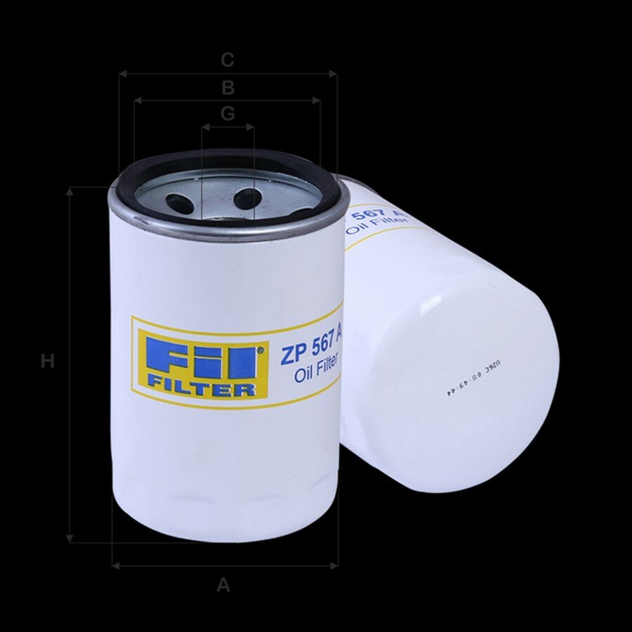 Фильтр гидравлический (HF6610) от официального дистрибьютора, FIL FILTER, артикул ZP567A