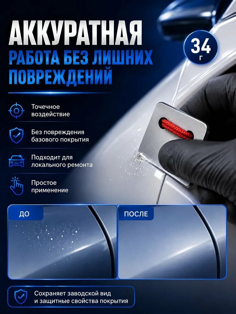 Катетер для Удаления Дефектов Покраски, Лезвие для ремонта точек покраски автомобиля, ремонтный скребок30x25мм
