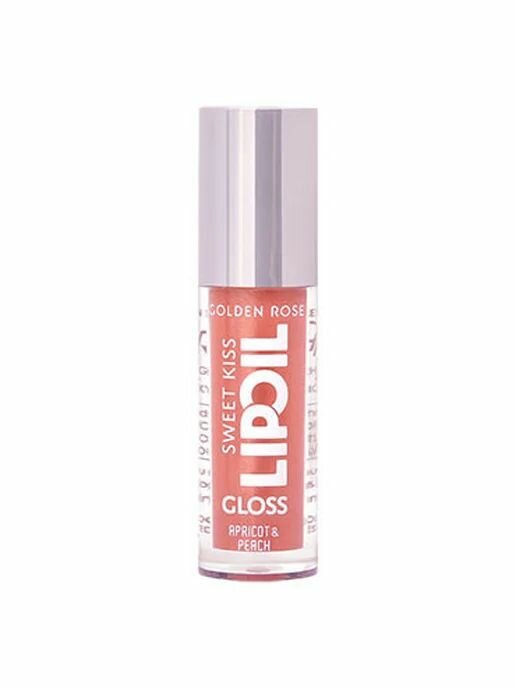 GOLDEN ROSE Масло-блеск для губ Sweet Kiss Lip Oil Gloss, 4,7 мл, 02 Apricot & Peach