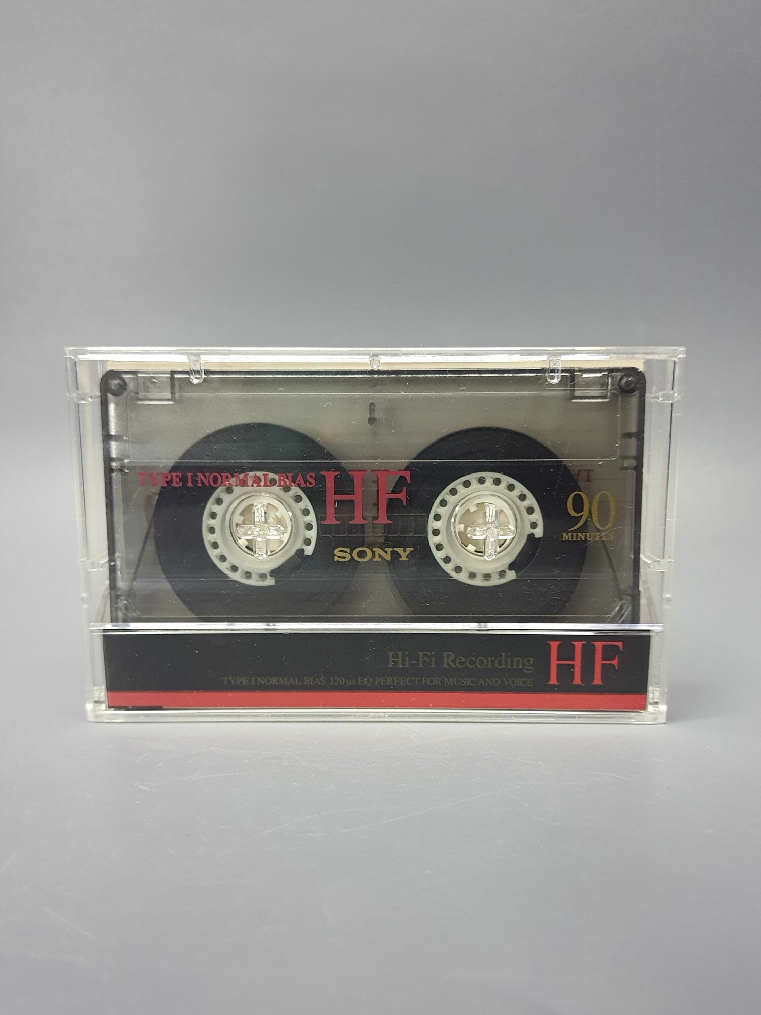 Аудиокассета Sony HF 90 Hi-Fi Recording IEC I/TYPE I 1994 г