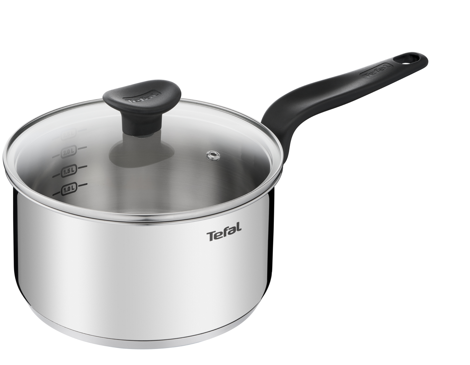 Ковш Tefal "Primary", для индукционных плит, с антипригарным покрытием, серебристый, 1,5л