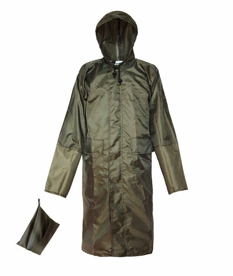 Дождевик мужской тактический хаки Элементаль Raincoat, р.52/54