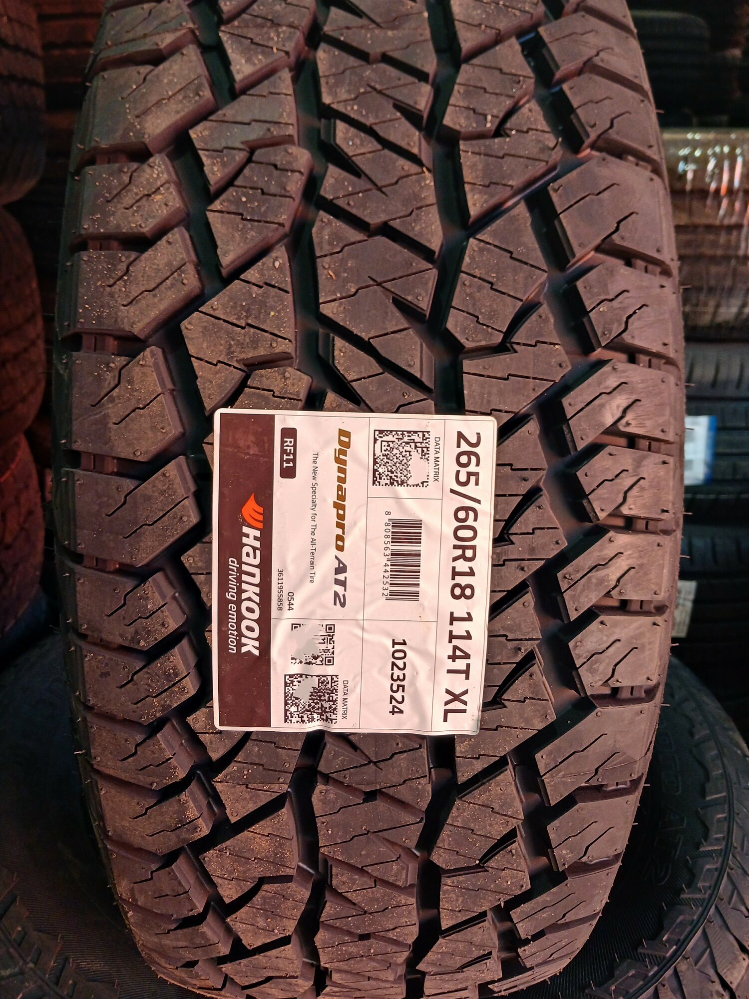 265/60R18 Hankook Dynapro AT2 RF11 114T XL Индонезия (2026 год)