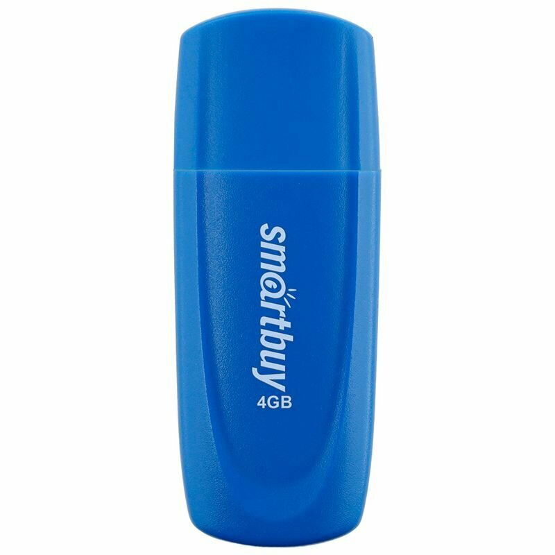 3 шт. Память Smart Buy "Scout" 4GB, USB 2.0 Flash Drive, синий