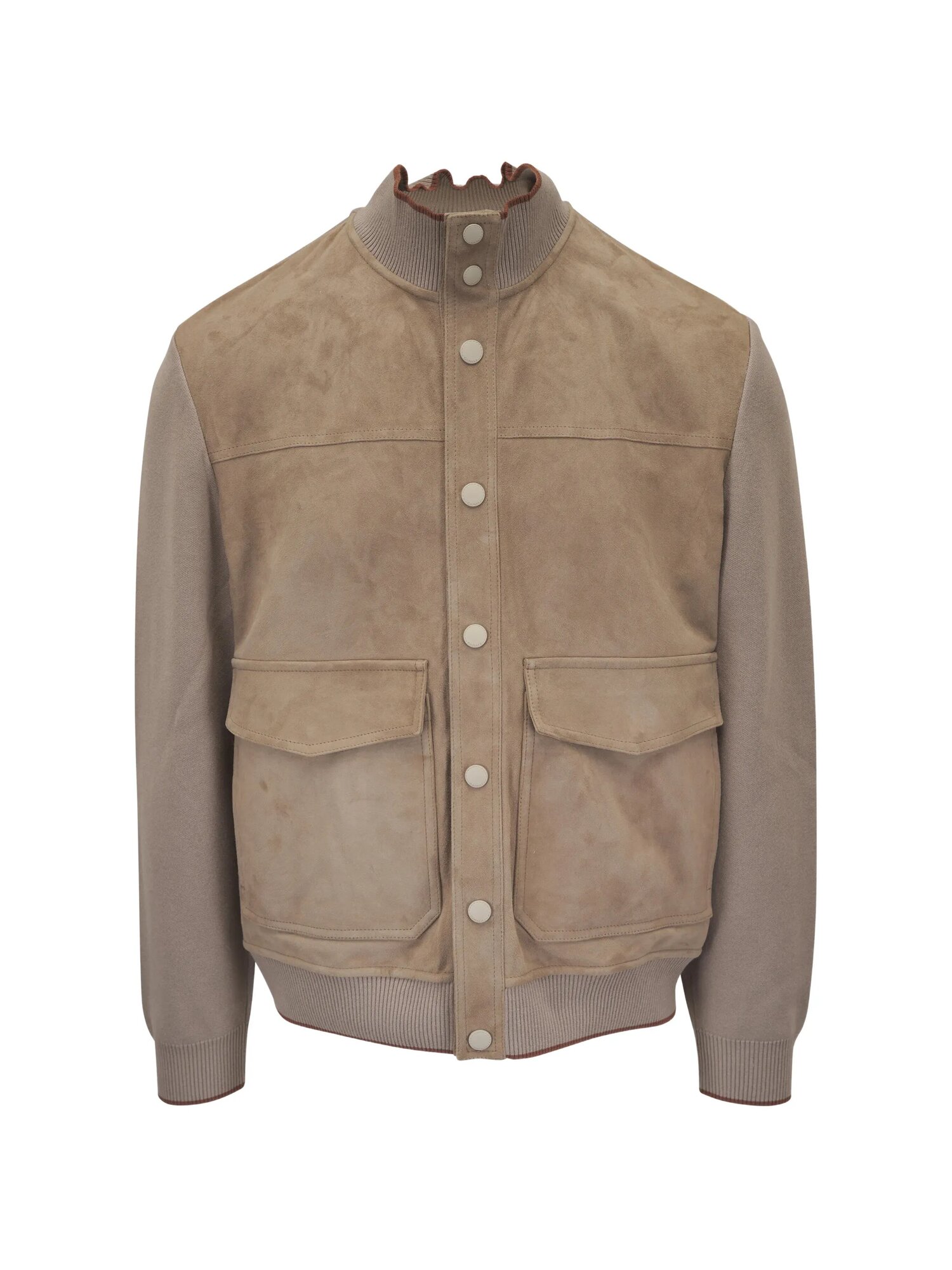Куртка Suede-panelled bomber jacket
