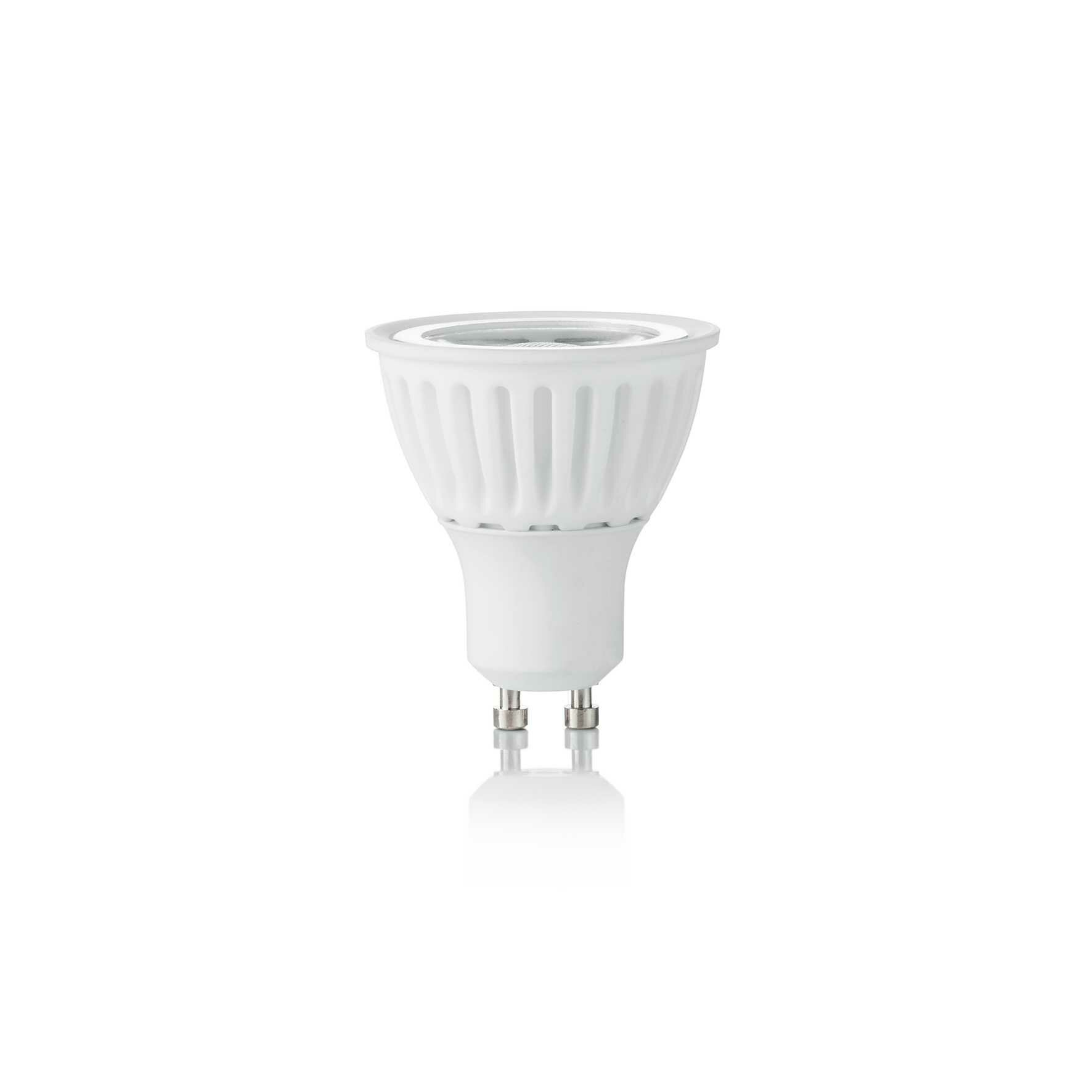 Лампа светодиодная Ideal Lux Lampadina GU10 MR16 Рефлекторная D50мм 8Вт 880Лм 4000К CRI90 GU10 230В Белый Не диммируемая 270975