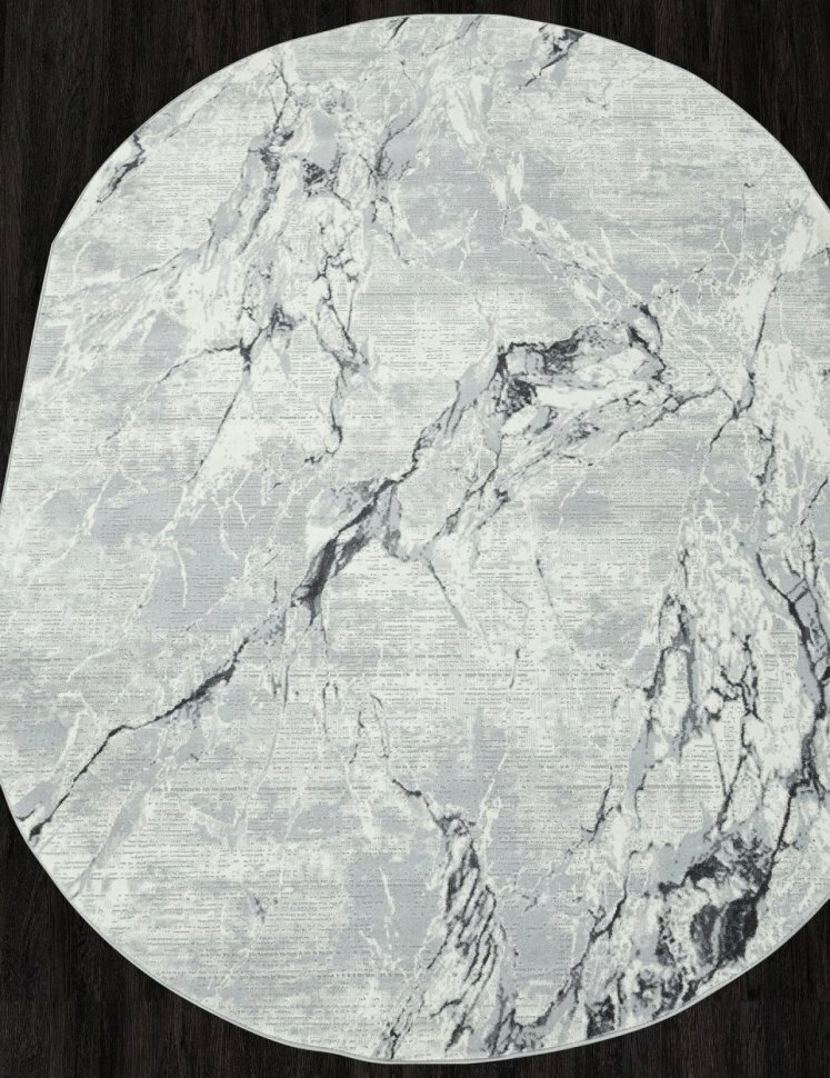 Ковер GL071G - GREY / GREY - Овал - коллекция NENSI (2 х 2.9 м)