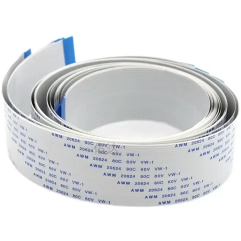 Гибкий плоский кабель FPC FFC AWM 20624 80C 60V VW-1 24P Width 31.25mm, A-Type, 800mm (2Pcs)