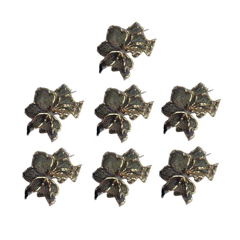 3D-аппликации для джинсов 06-Black Gold-7PCS