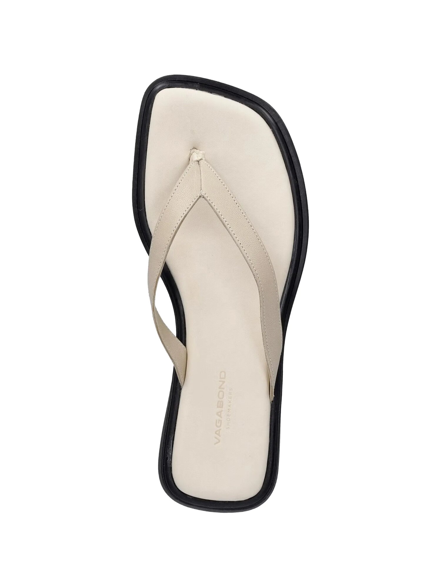 Босоножки VAGABOND Izzy thong-strap leather sandals, размер 36 EU, white — фото 1
