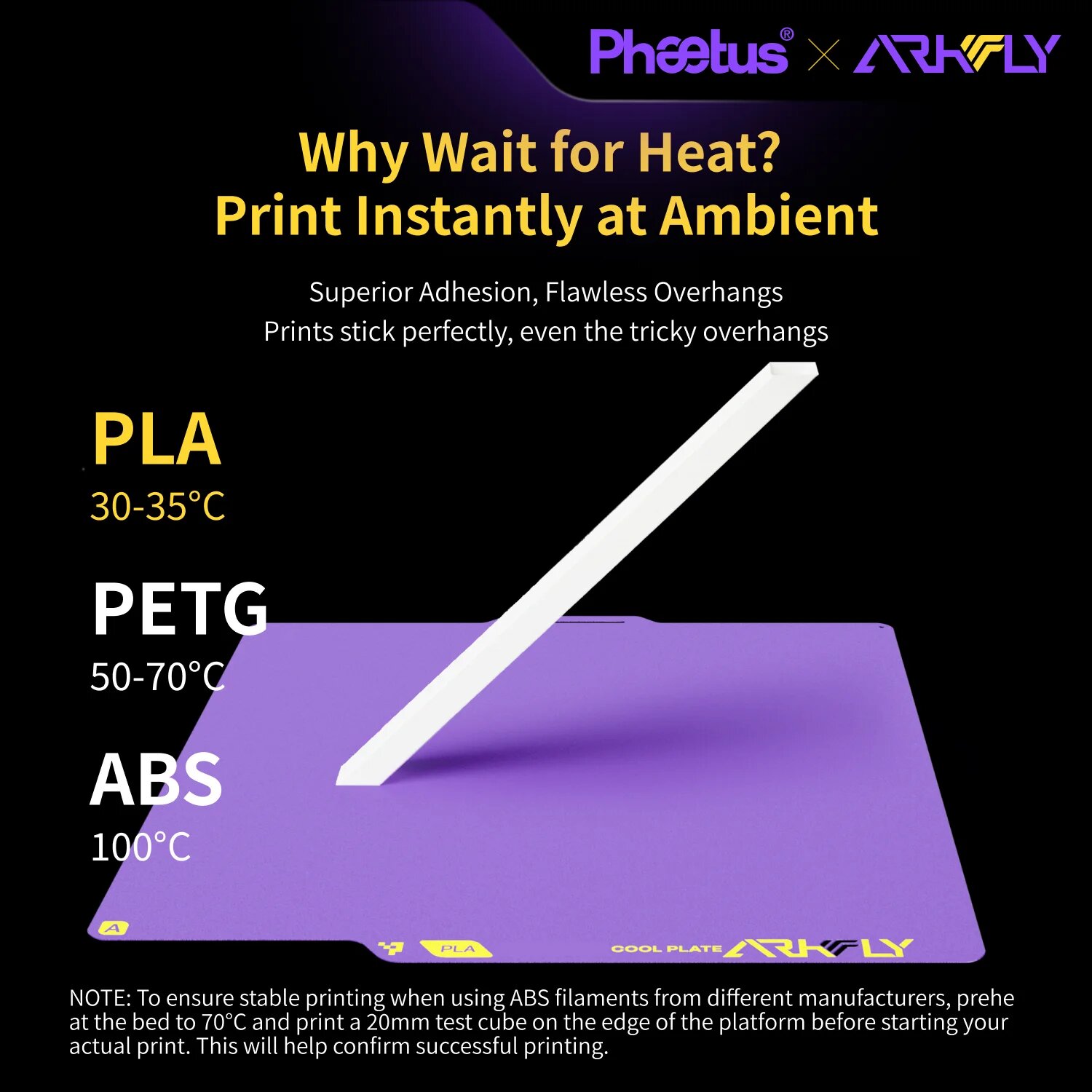 Пластина для 3D-печати Pheetus Build Plate Arkfly Cobweb Cool Plate для H2D H2C A1/X1/P1 A2L A1 mini Voron 300/350 K1C K2 Plus AD5X/M Qidi Plus 4 MK4