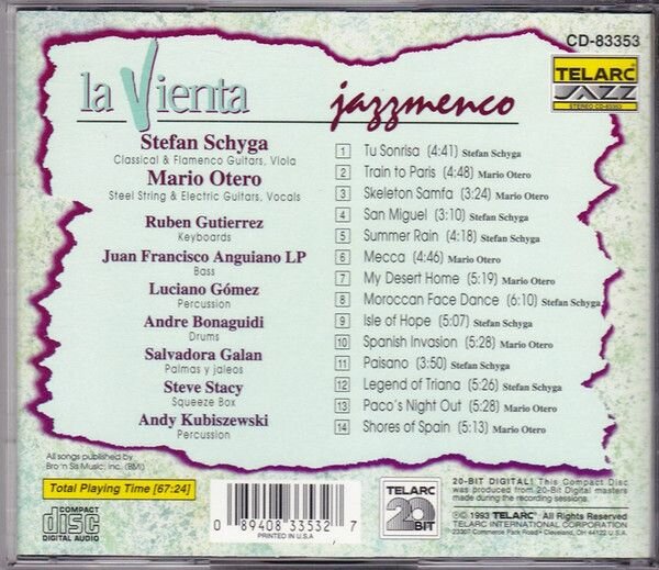 Компакт-диск (CD). La Vienta - Jazzmenco — фото 1