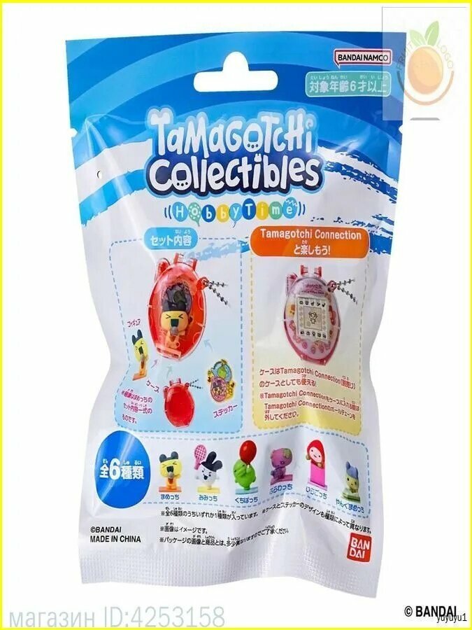 Виртуальный питомец Bandai Tamagotchi Коллекционные предметы Hobby Time серия 2, слепой пакет
