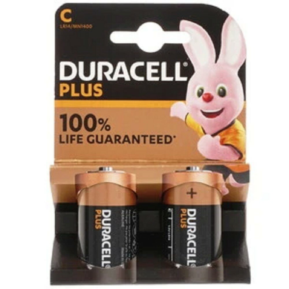 Батарейки Duracell LR14 1.5В 2 шт.