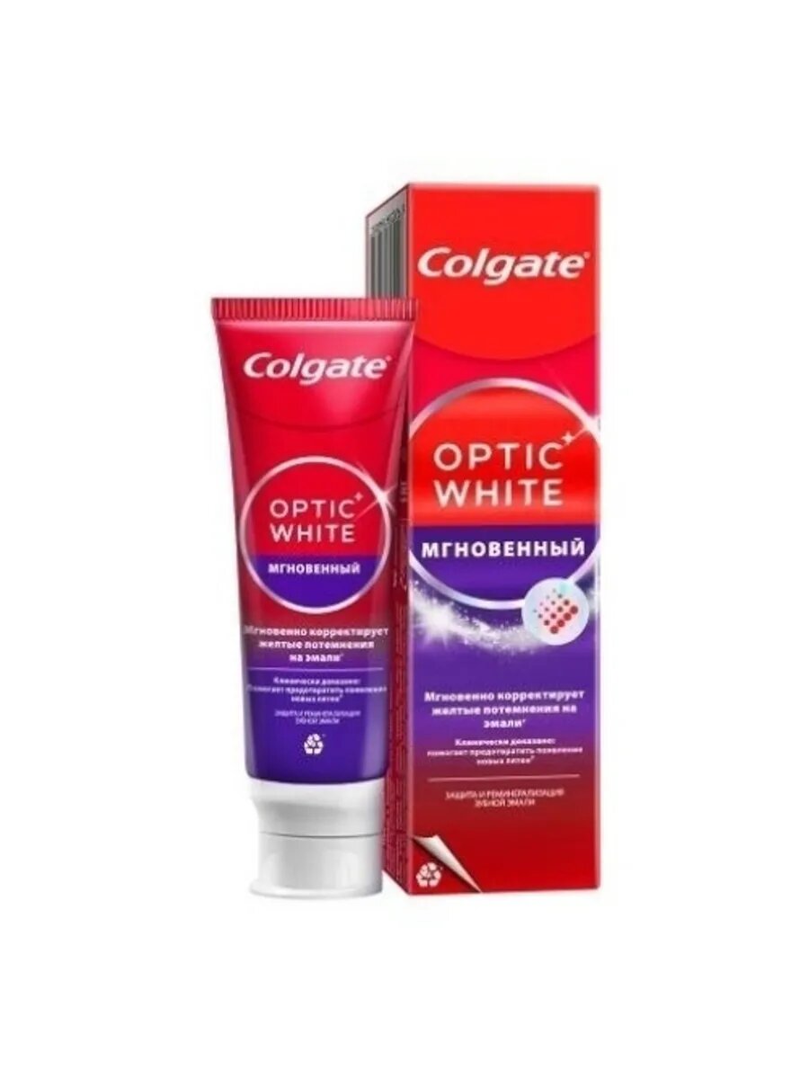 Зубная паста Colgate Optic White Мгновенный 75 мл