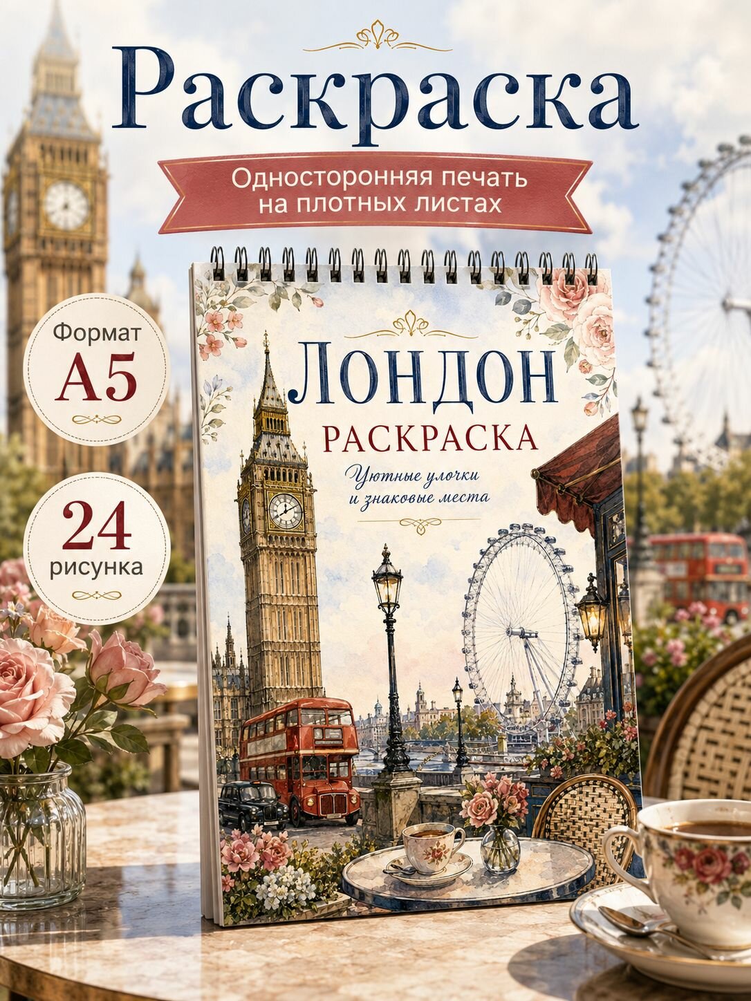 Раскраска Лондон, Англия