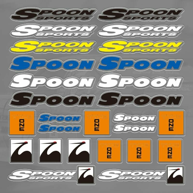 Наклейка на автомобиль JDM Racing Стикеры Spoon Sports Honda