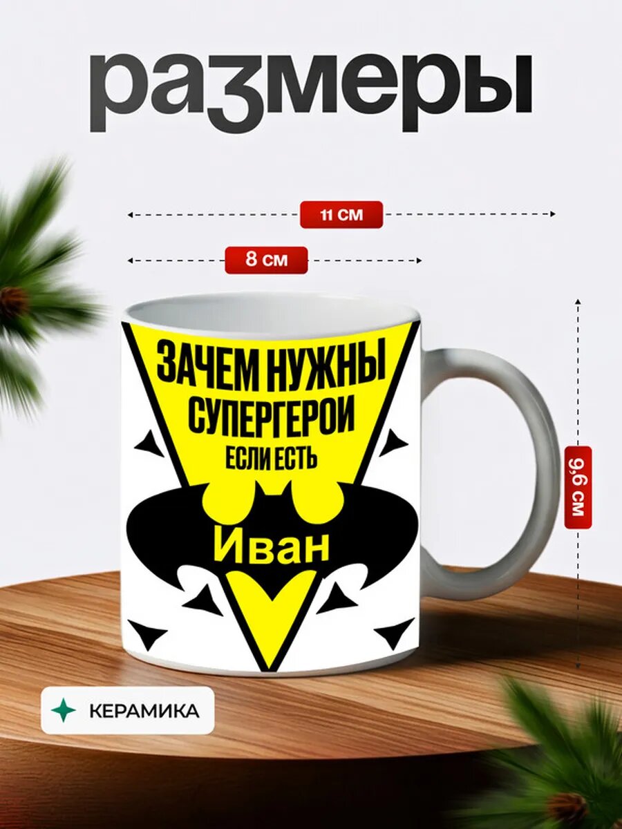 Кружка именная Иван, — фото 1
