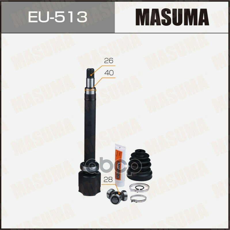 ШРУС 28х40х26 R FORD GALAXY 2006-2015, FORD MONDEO 2007-2014, VOLVO S80 II 2008-2011, VOLVO V70 III 2008-2011 Masuma арт. EU-513