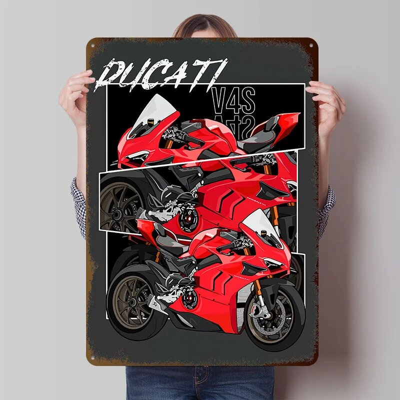 Металлические постеры D-Ducati MT001