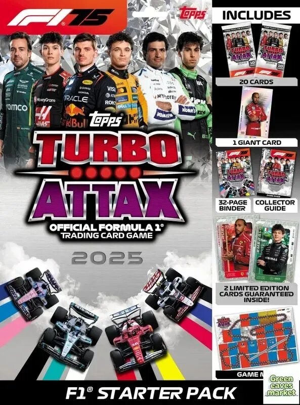 Topps Turbo Attax Formula 1 2025 - Standard Starter Pack Спортивная карточка