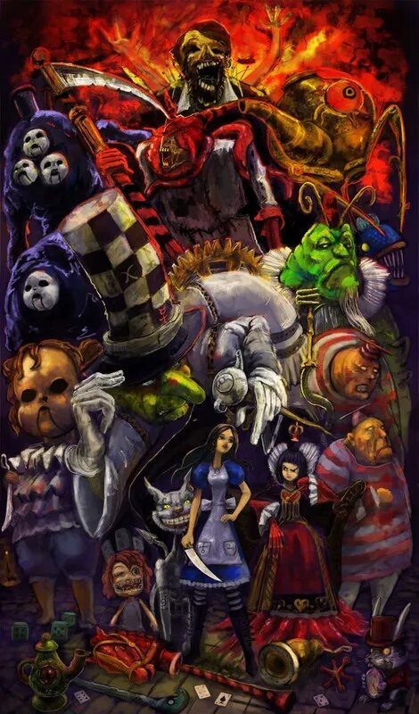 Деревянные пазлы 1000 элементов, подарочная упаковка,50x75cm, Alice in Wonderland/Алиса в стране чудес, подарочный набор для взрослых, продвинутый уровень сборки 5-10.