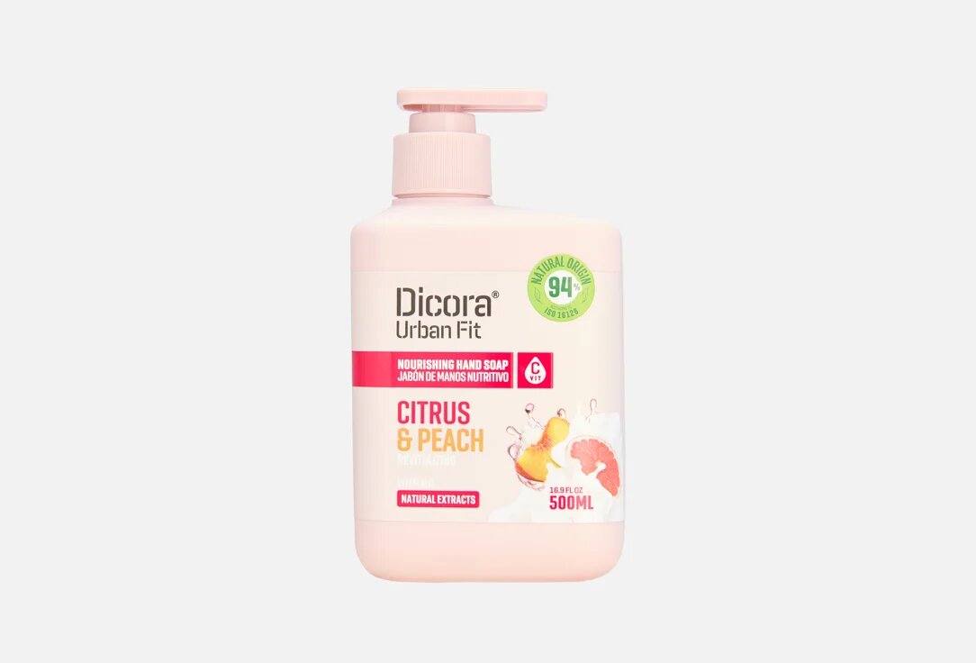 Dicora Цитрус и персик Мыло для рук жидкое 500мл
