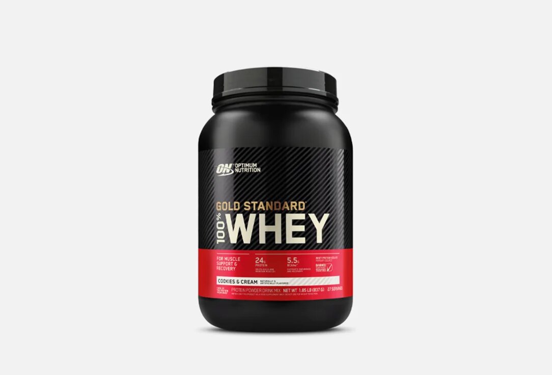 Optimum Nutrition Gold Standard 100% Whey Cookies and Cream Протеин 837 г