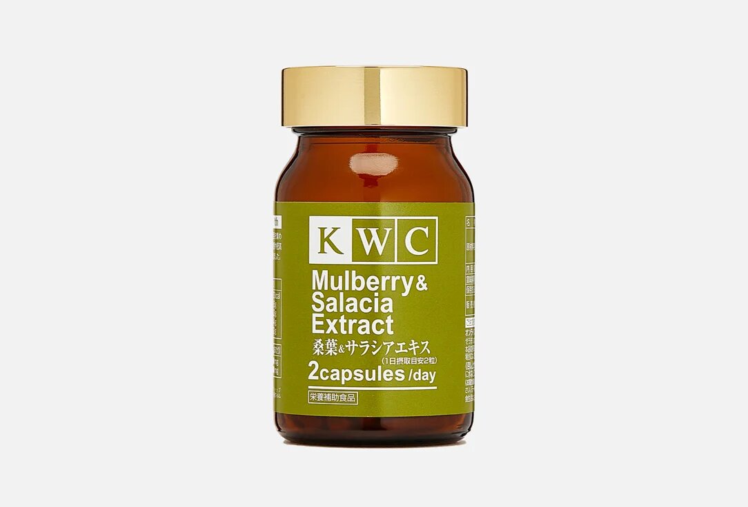 KWC Mulberry and Salacia шелковица, салация БАД для поддержки пищеварения 60 шт