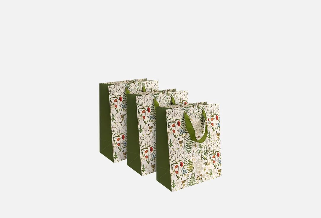 Bruno Visconti FLora, Луговые Травы, L Набор подарочных пакетов 3 шт