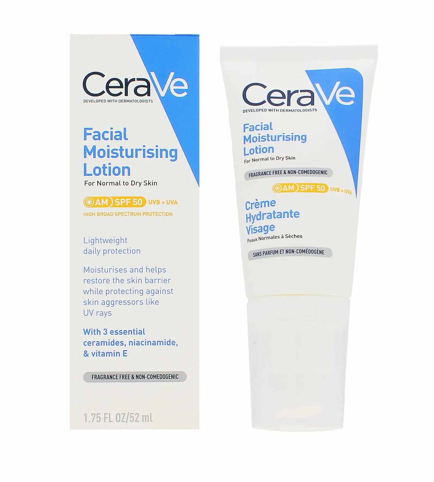 Средство солнцезащитное CeraVe Facial Moisturising Lotion 52 мл