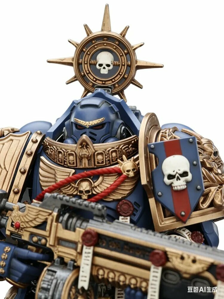 Подвижная фигурка JOYTOY Warhammer 40K 1/18 Action Figures Ultramarines Heavy Relic Primus Armor with Heavy Relic Bolt Rifle Model Toy Gift Free Shipping
