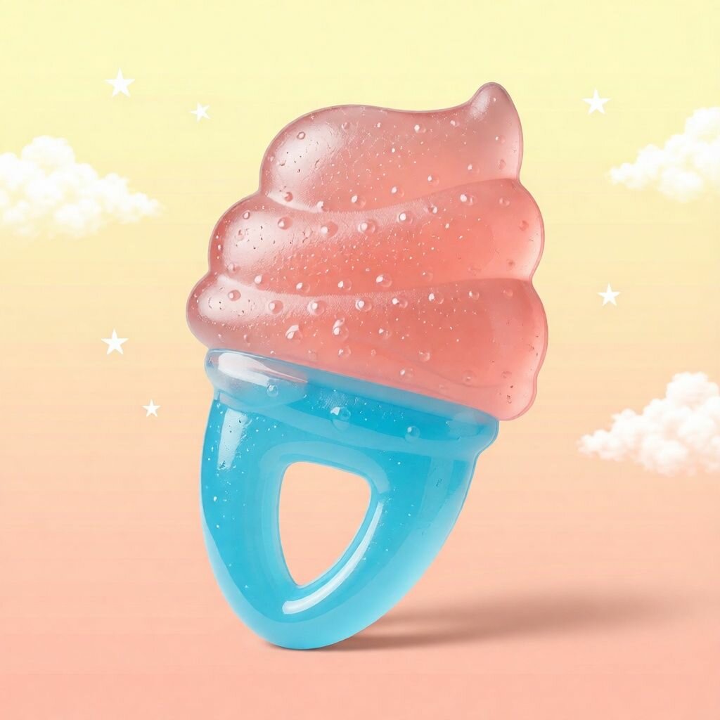 Прорезыватель "Мороженое" ТМ "УМка", для малышей, с рельефной поверхностью