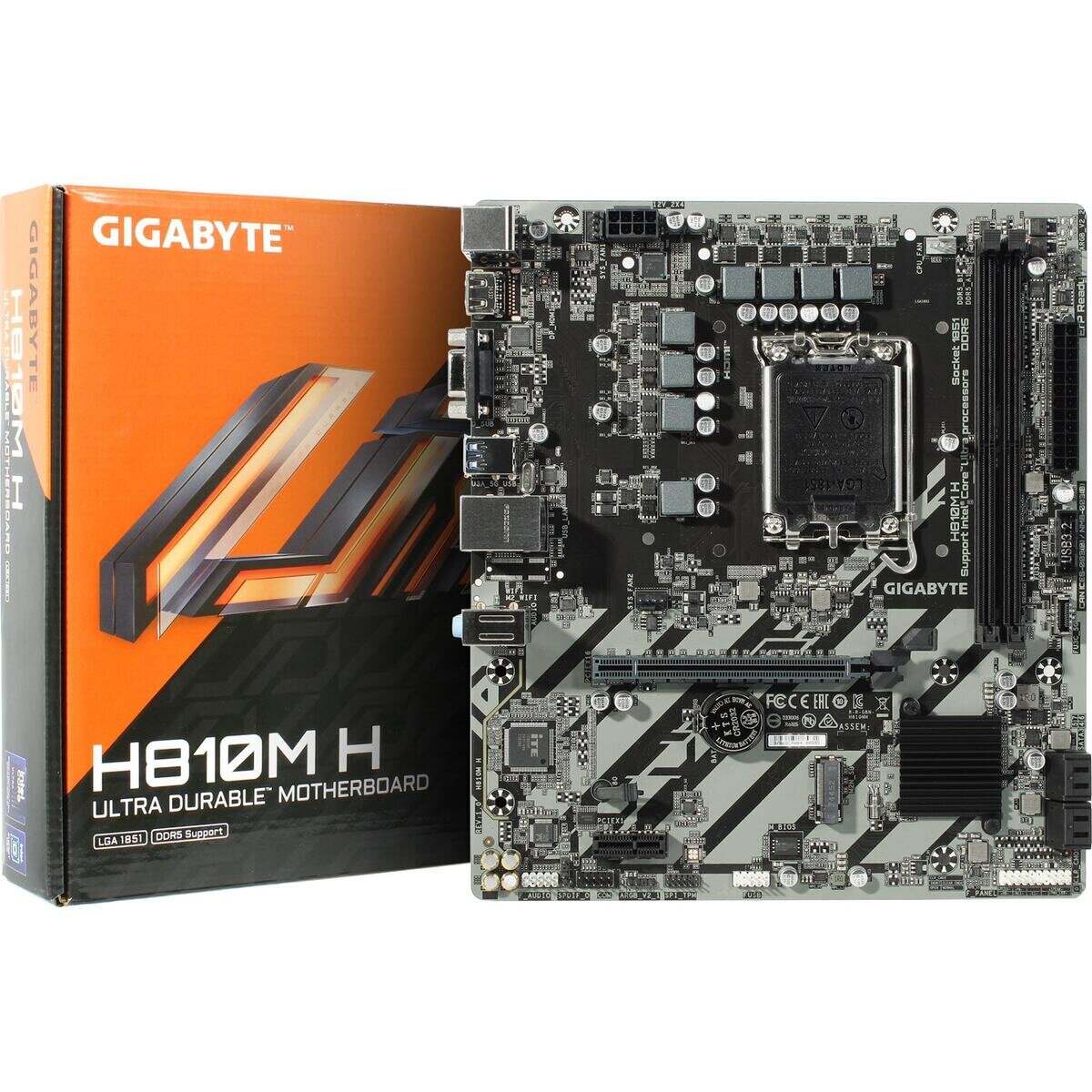 GIGABYTE H810M H (RTL) LGA1851 PCI-E Dsub+HDMI GbLAN SATA MicroATX 2DDR5