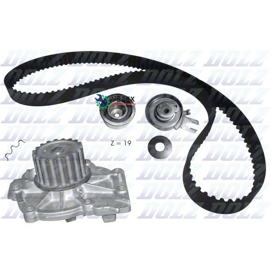 DOLZ KD111 Комплект ГРМ с насосом VOLVO S40 II, S60 I/II, S80 II, XC90 I D4/D3/D5 KD111