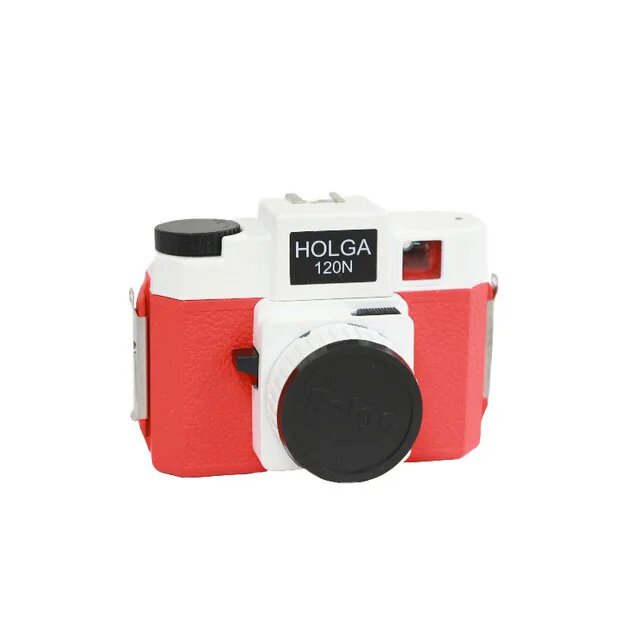 Пленочная камера Holga 120N Red and white