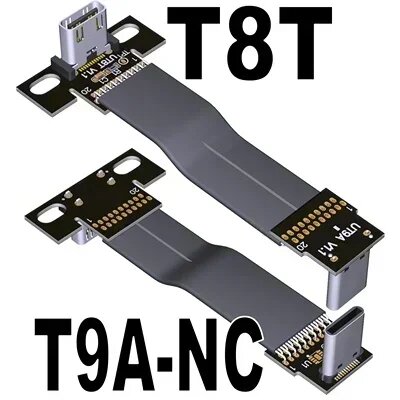 ADT-Link USB 3.2 Type-C к Type-C плоский кабель T9A-T8T-NC, 15cm