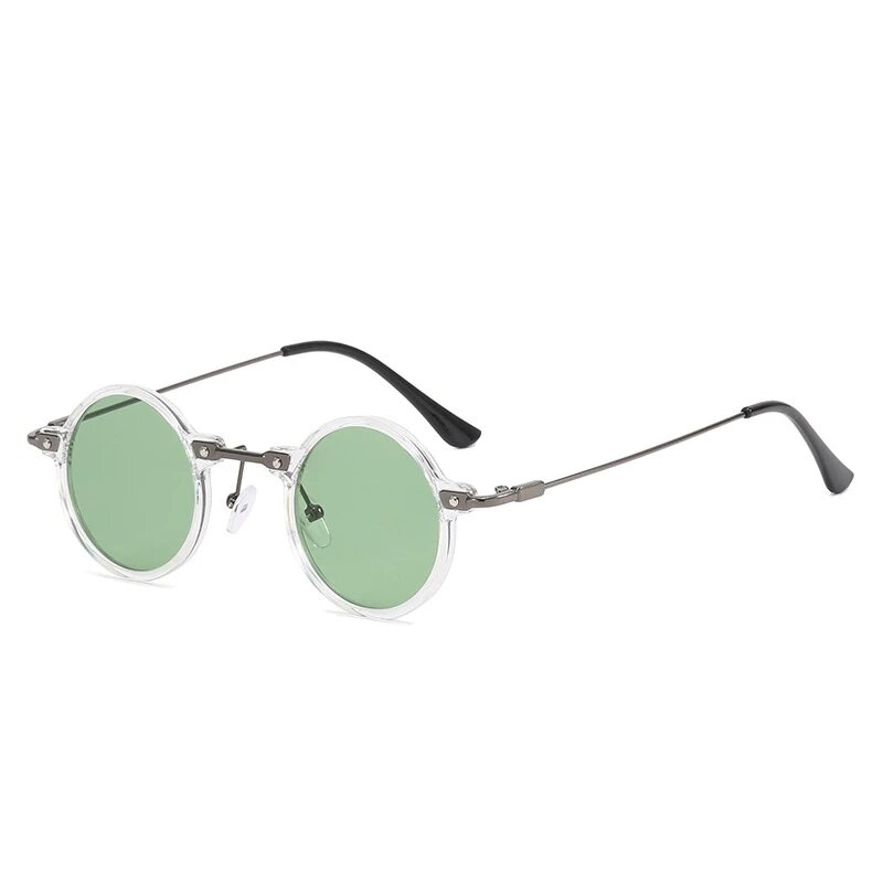 Круглые солнцезащитные очки FELRES желтые для близоруких Clear Green, Myopia-1.50