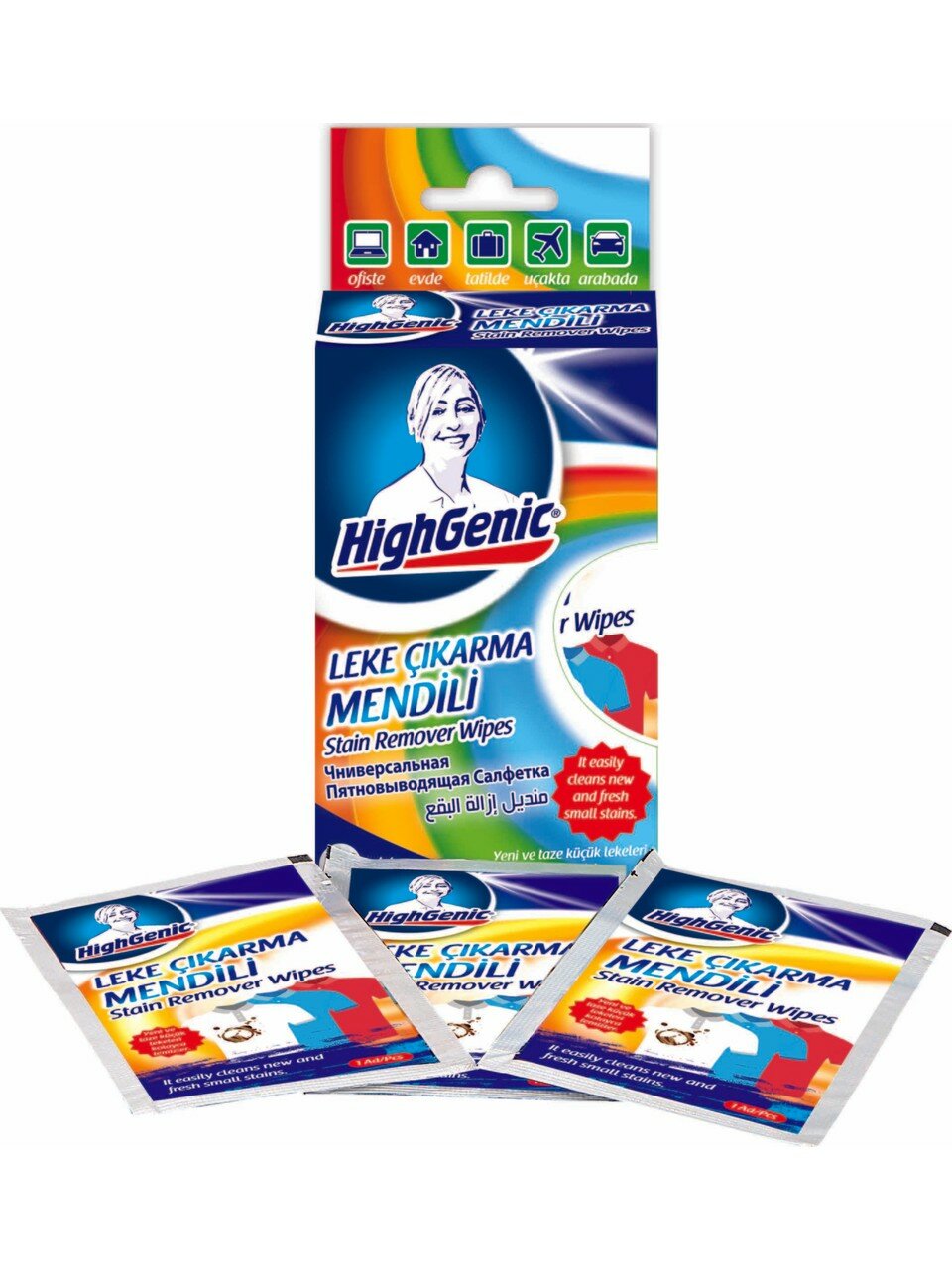 Универсальные салфетки для удаления пятен на одежде HighGenic Premium