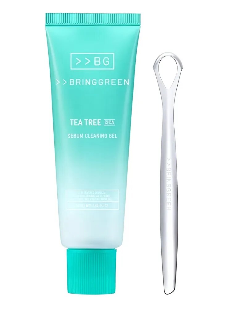 Набор для очищения и удаления черных точек Bring Green Tea Tree Cica Sebum Cleaning Gel Set, 50 мл