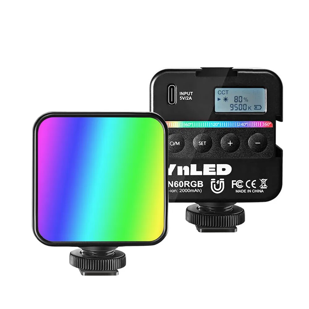 YONGNUO YN60RGB Светодиодный мини-карманный видеосвет Портативный RGB-светильник