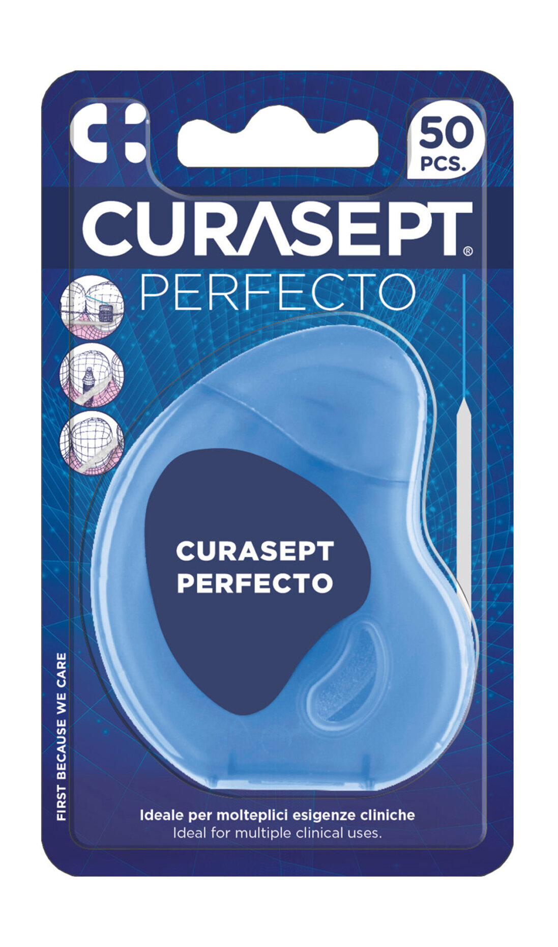 CURASEPT Зубная нить Perfecto суперфлосс, 50 шт.