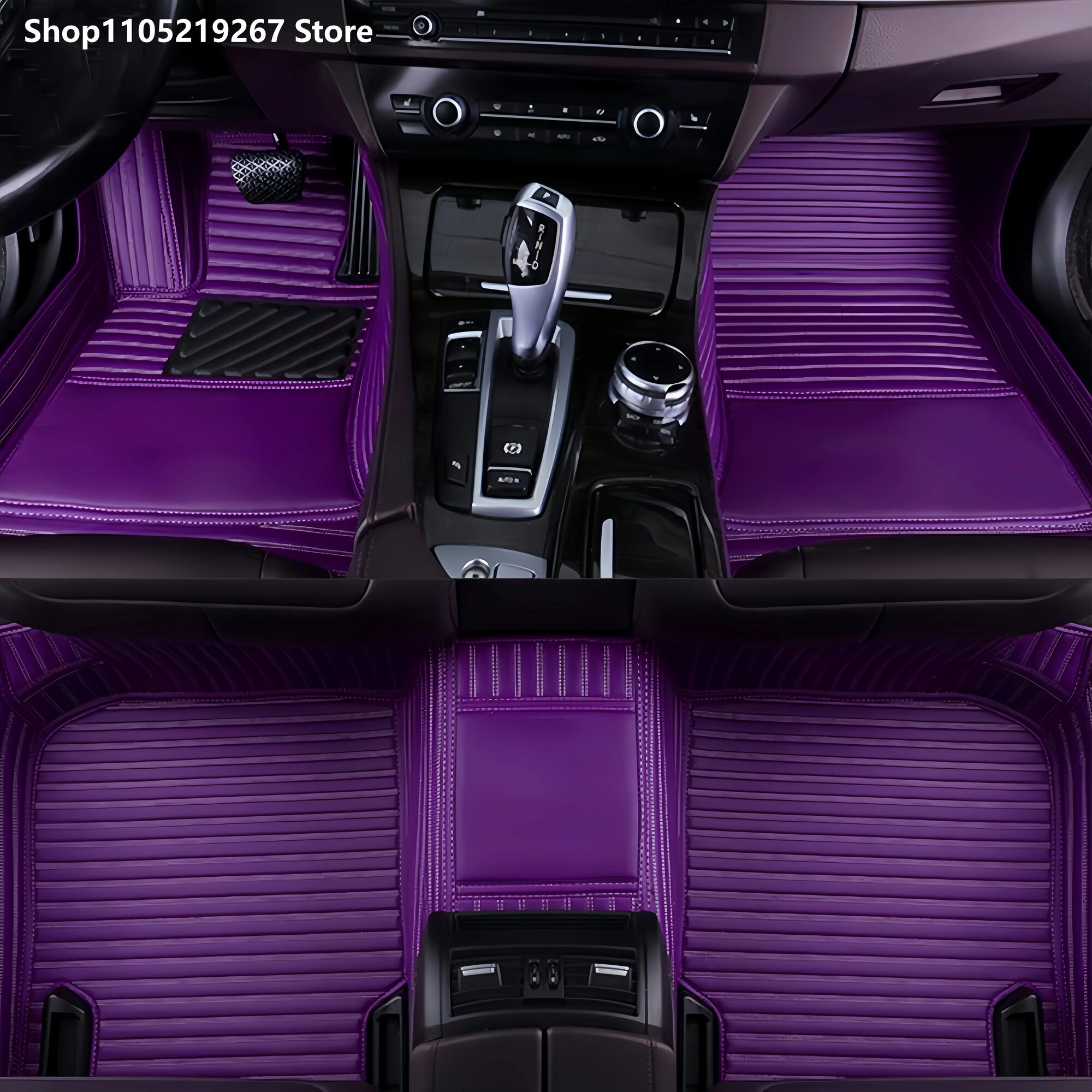 Автомобильные коврики для VW Volkswagen Tayron GTE 2021-2025: 39-Purple stripes, Left-Hand Drive