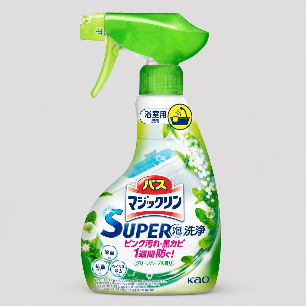 Средство с антибактериальным эффектом KAO Bath Magiclean Super Green Herb, аромат трав, 350 мл